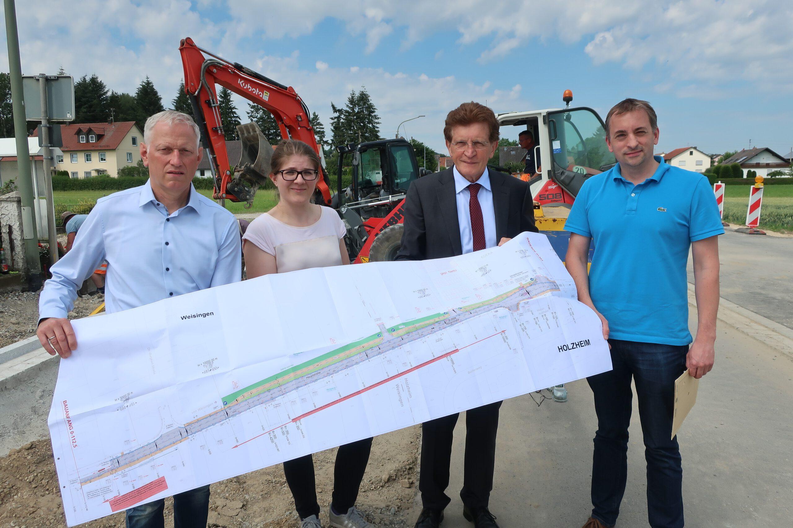 376.000 Euro vom Freistaat für Ortsdurchfahrt Holzheim-Weisingen ...